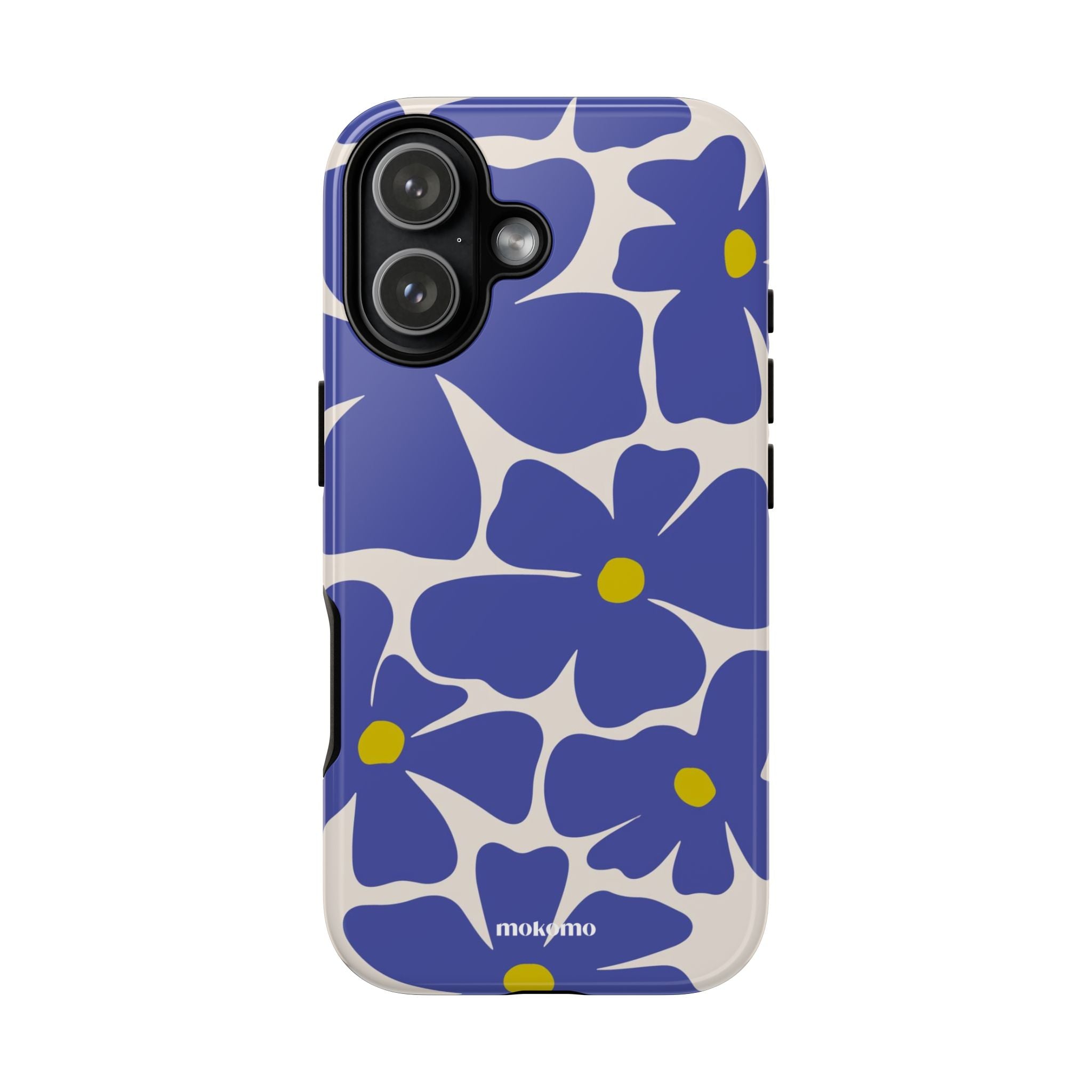 Funky Feminine Blue Floral Phone Case – Mokomo